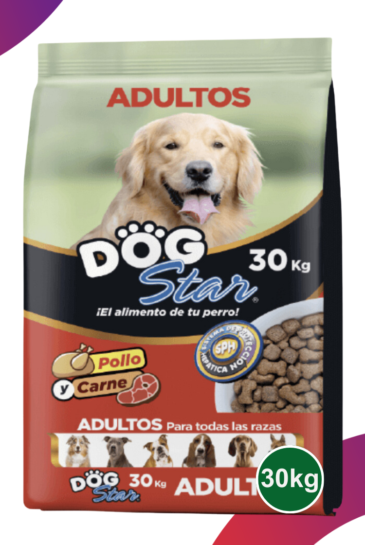 Dog Star Adultos De Pollo y Carne – mimitostiendademascotas